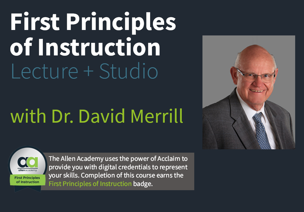 First Principles of Instruction – Allen Academy