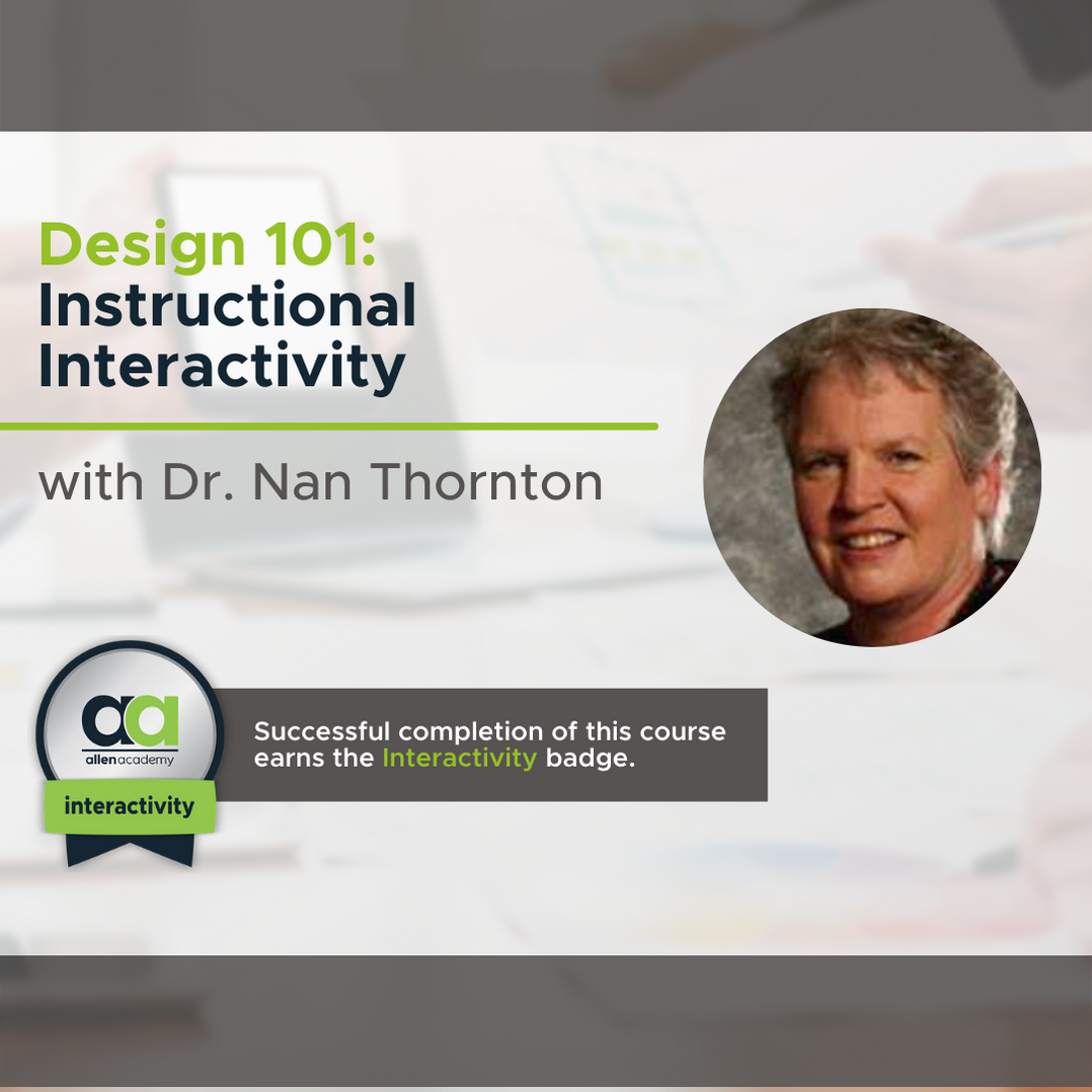 Design 101: Instructional Interactivity – Allen Academy